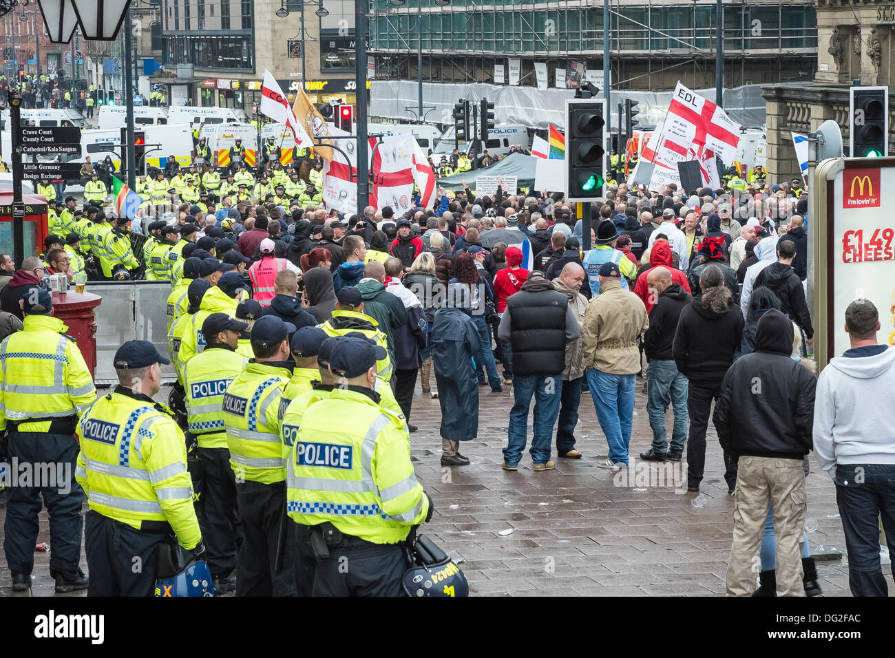 English defence league flag hi-res stock photography and images - Alamy