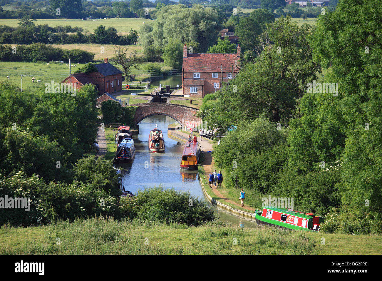 A view from Napton-on-the-Hill over the Folly Bridge and the bottom ...