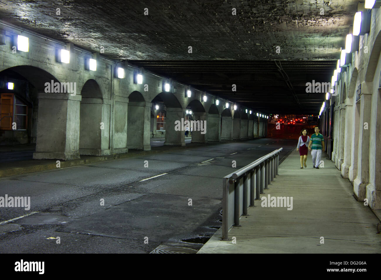 Toronto Ontario subway pedestrian vehicle underpass Stock Photo - Alamy
