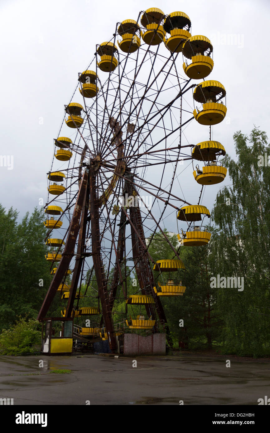 Chernobyl Amusement Park View Stock Photo - Alamy