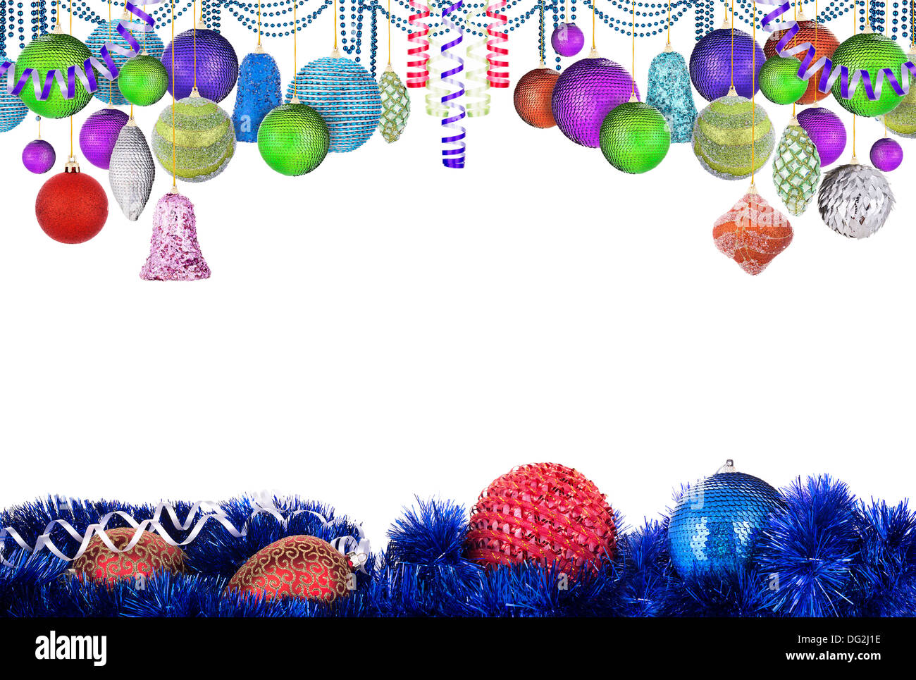 Bright christmas background isolated on a white Stock Photo - Alamy