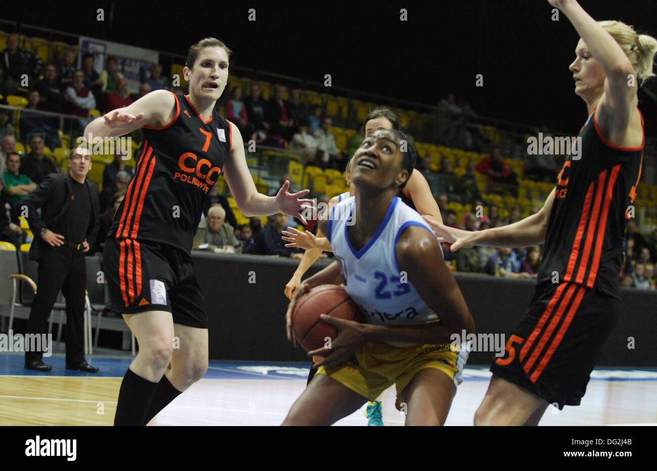 Gdynia, Poland 12th, October Polish Woman Basket League game between ...