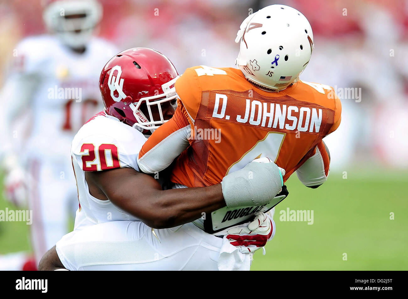 October 12, 2013 Dallas, TX.Texas Longhorns running back Daje Johnson ...