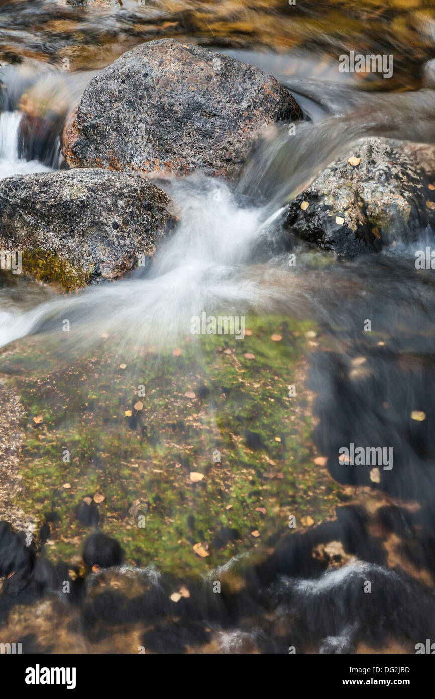 Mountain stream in Glen Sannox on the Isle of Arran in Scotland Stock ...