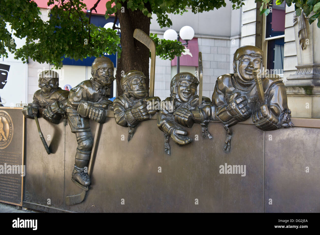 Canada Hockey Hall of Fame exterior statue Stock Photo - Alamy