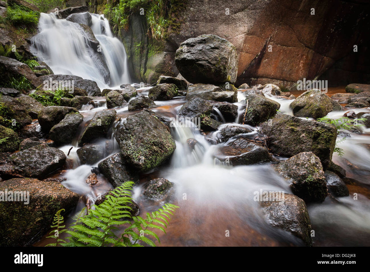Burn O' Vat at the Muir of Dinnet in Aberdeenshire, a Gorge formed in ...