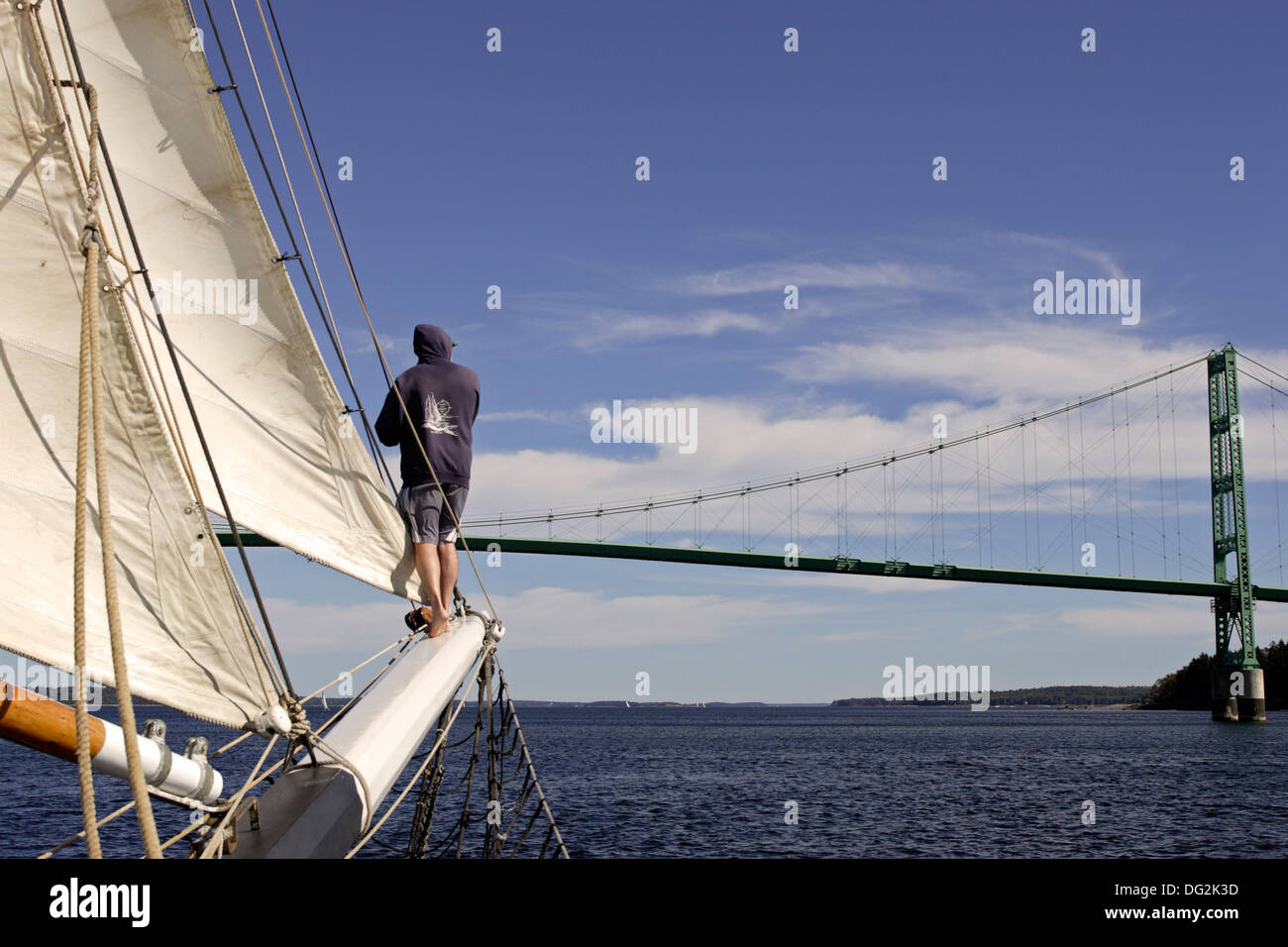 Maine sailing schooner hi-res stock photography and images - Alamy