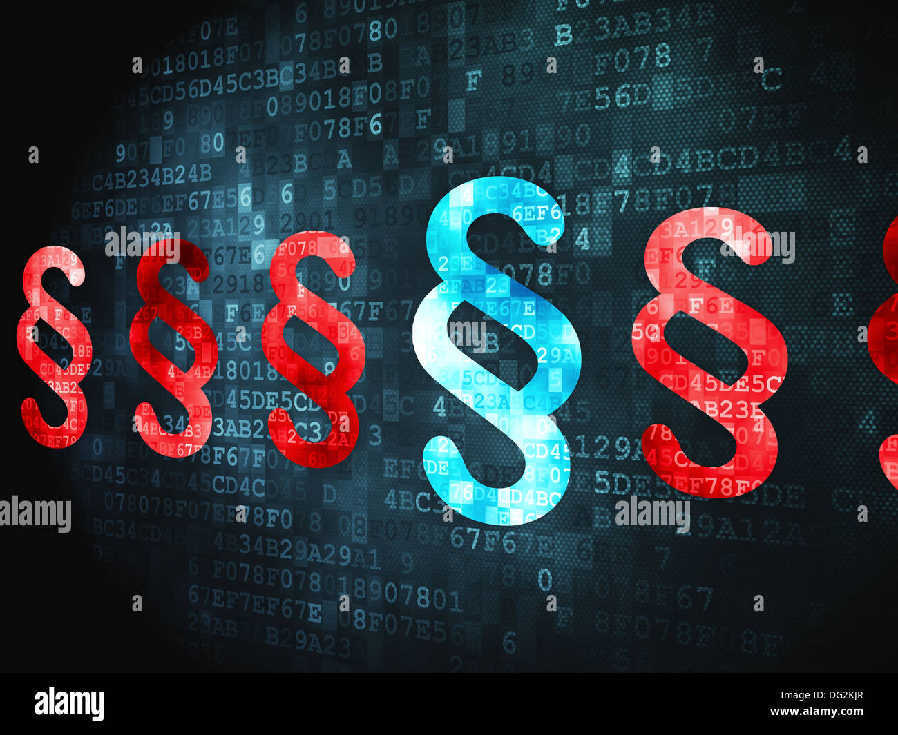 Law concept: Paragraph on digital background Stock Photo - Alamy