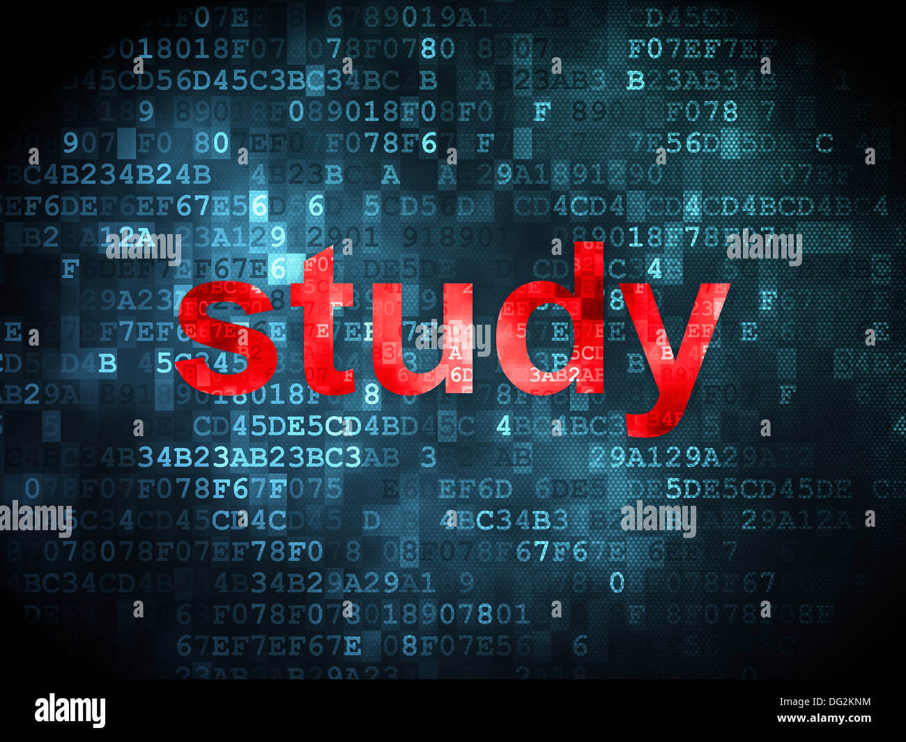 Education concept: Study on digital background Stock Photo - Alamy