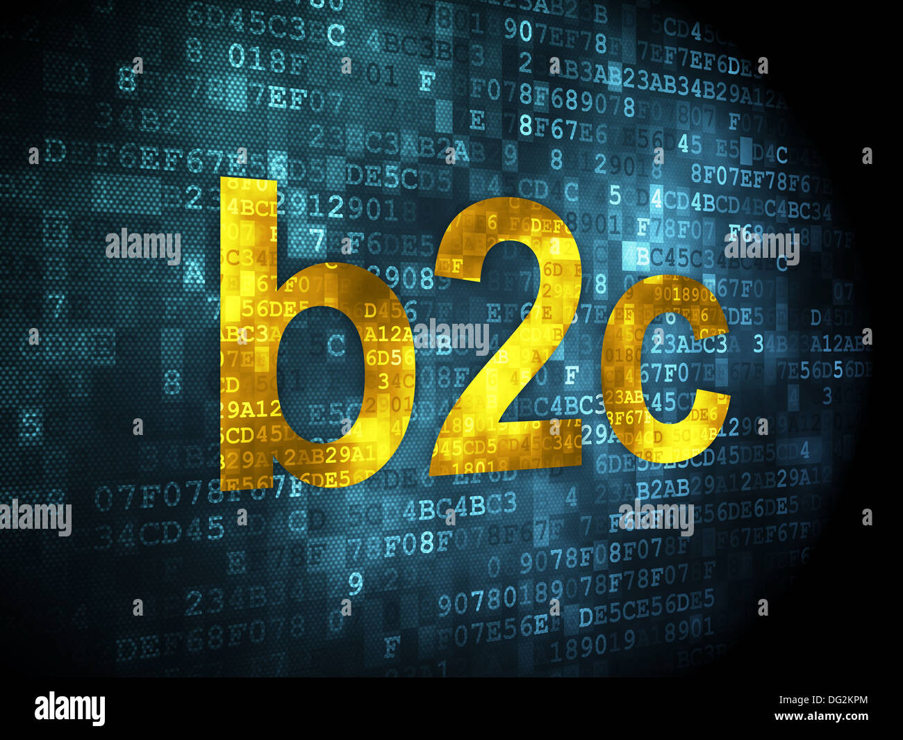 Business concept: B2c on digital background Stock Photo - Alamy