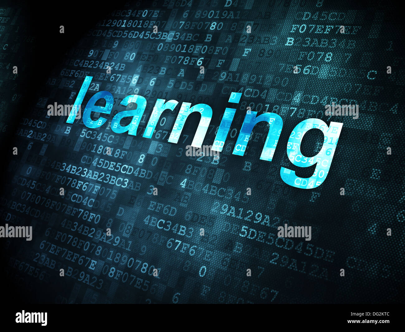 Education concept: Learning on digital background Stock Photo - Alamy