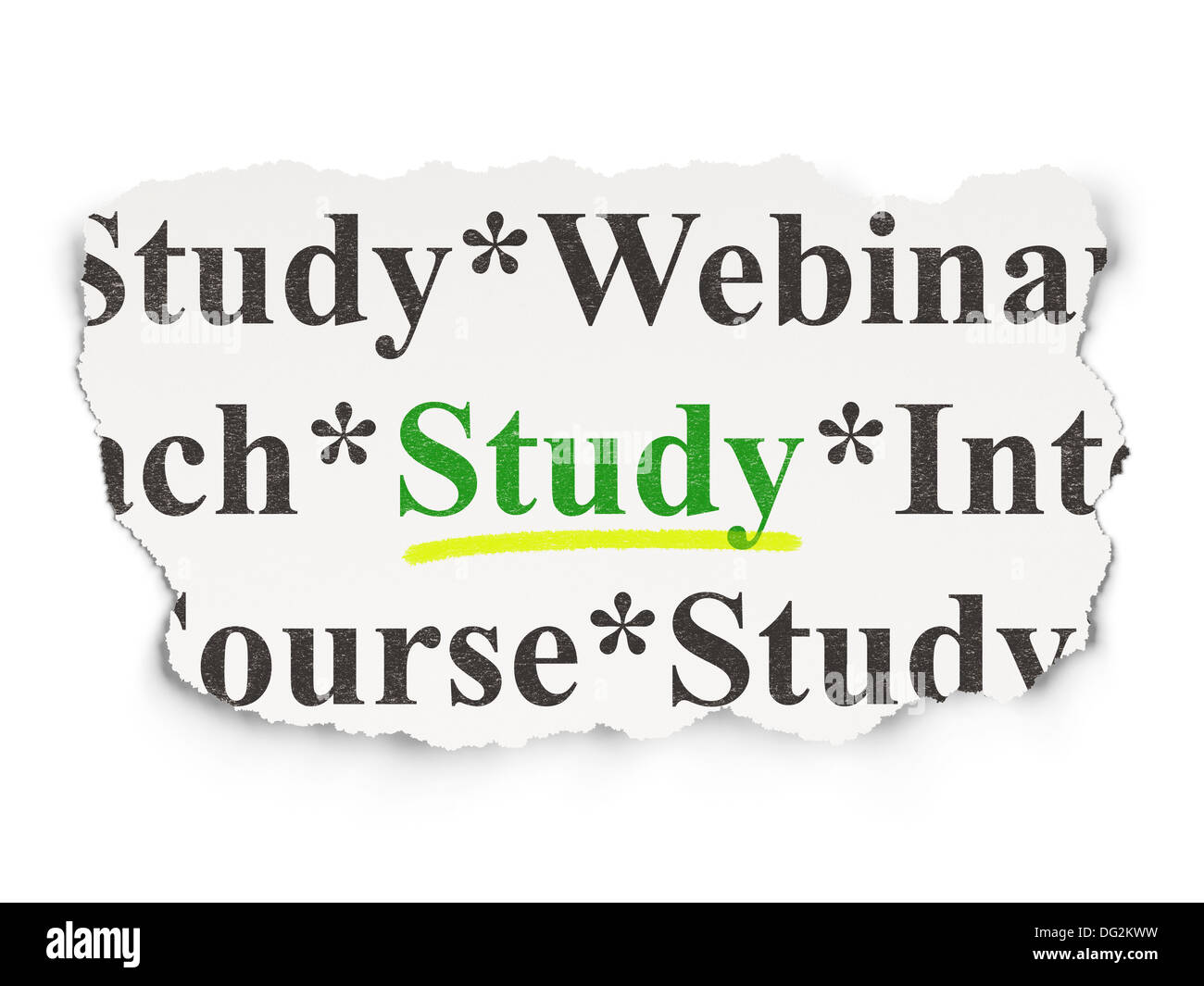 Education concept: Study on Paper background Stock Photo - Alamy