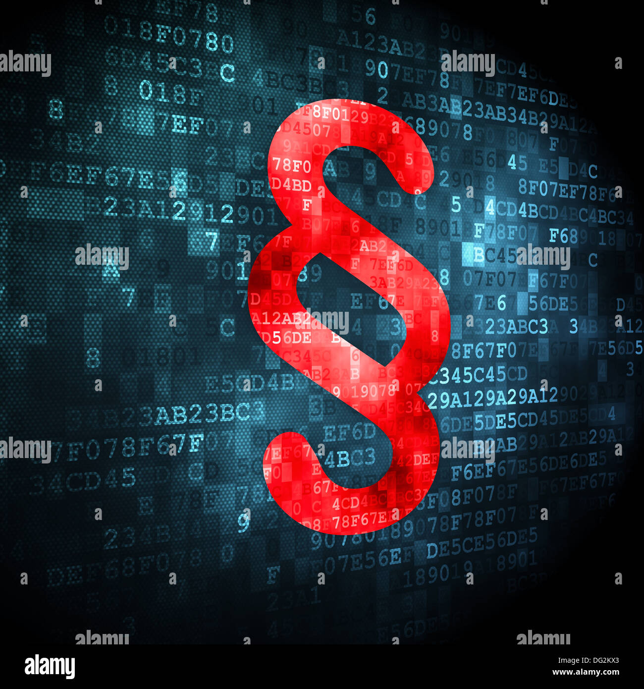 Law concept: Paragraph on digital background Stock Photo - Alamy