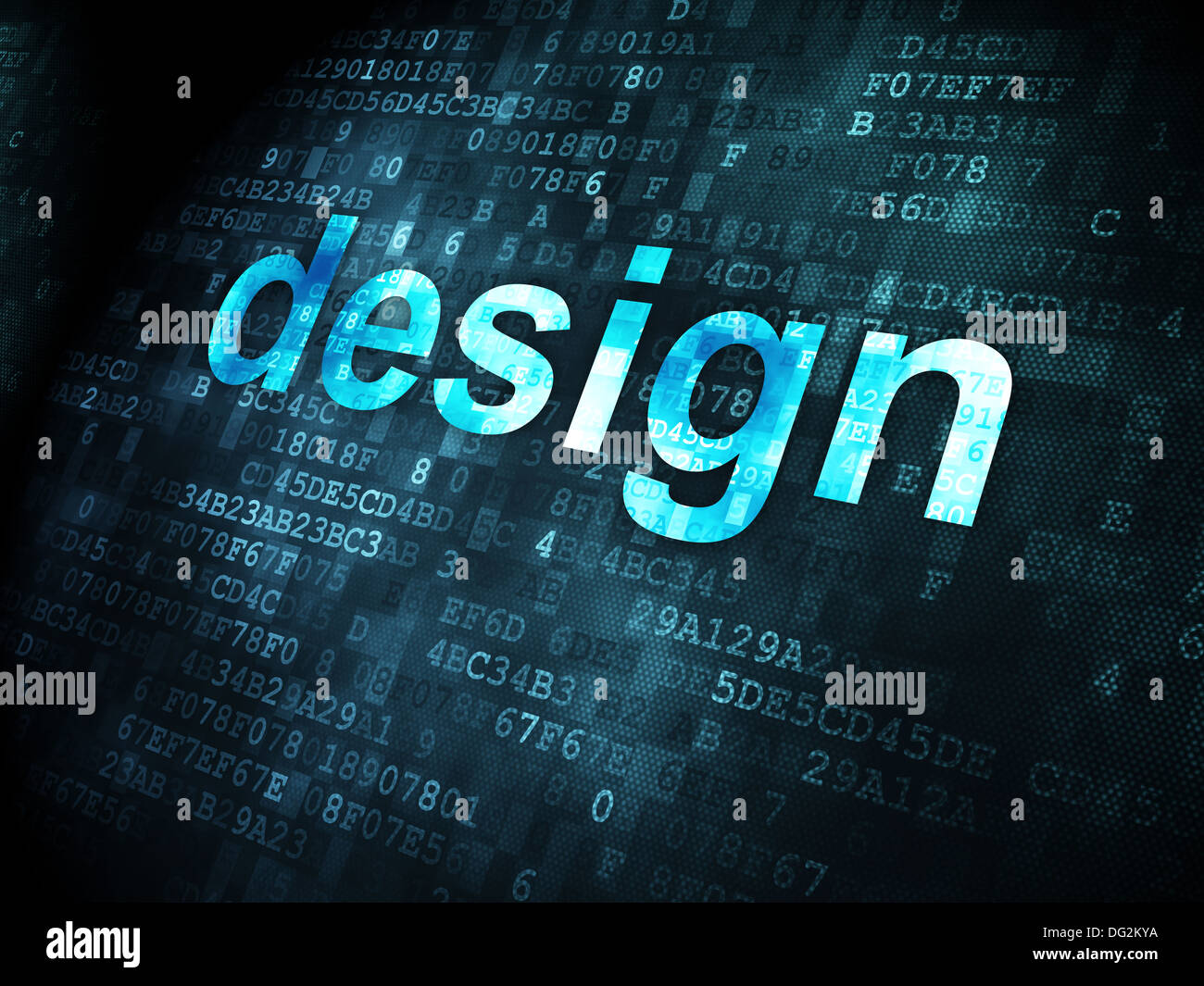 Advertising concept: Design on digital background Stock Photo - Alamy