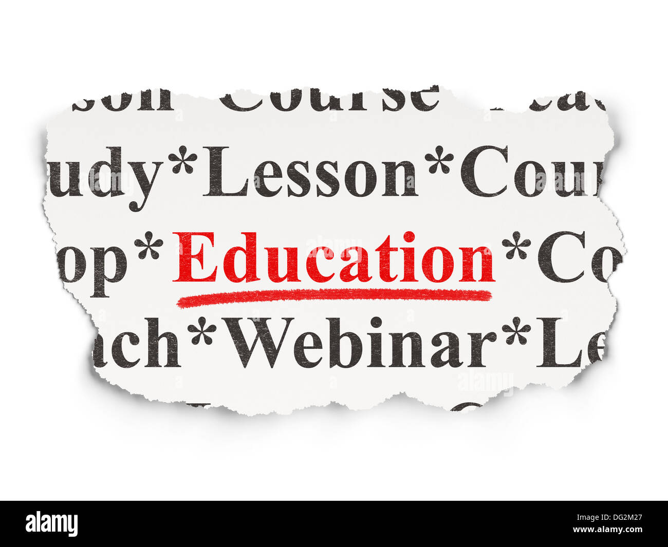 Education concept: Education on Paper background Stock Photo - Alamy