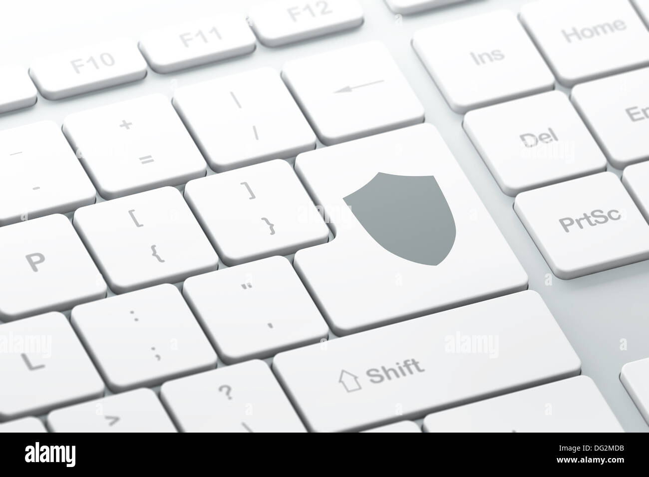 Privacy concept: Shield on computer keyboard background Stock Photo - Alamy