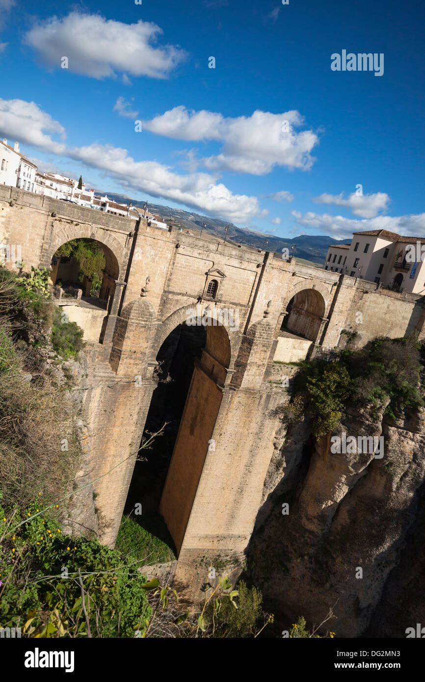 The Puente Nuevo “New Bridge” in Ronda, Andalusia, Spain Stock Photo ...