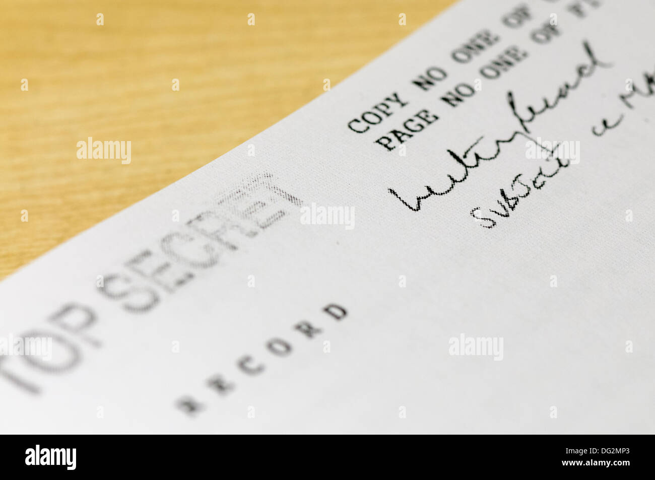 Top secret hi-res stock photography and images - Alamy