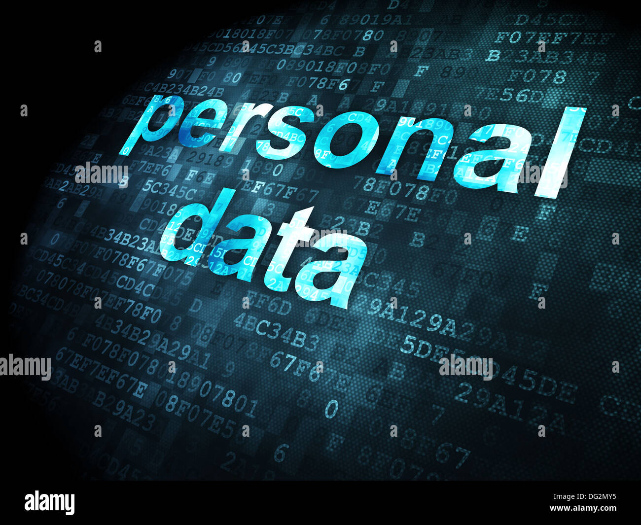 Data concept: Personal Data on digital background Stock Photo - Alamy