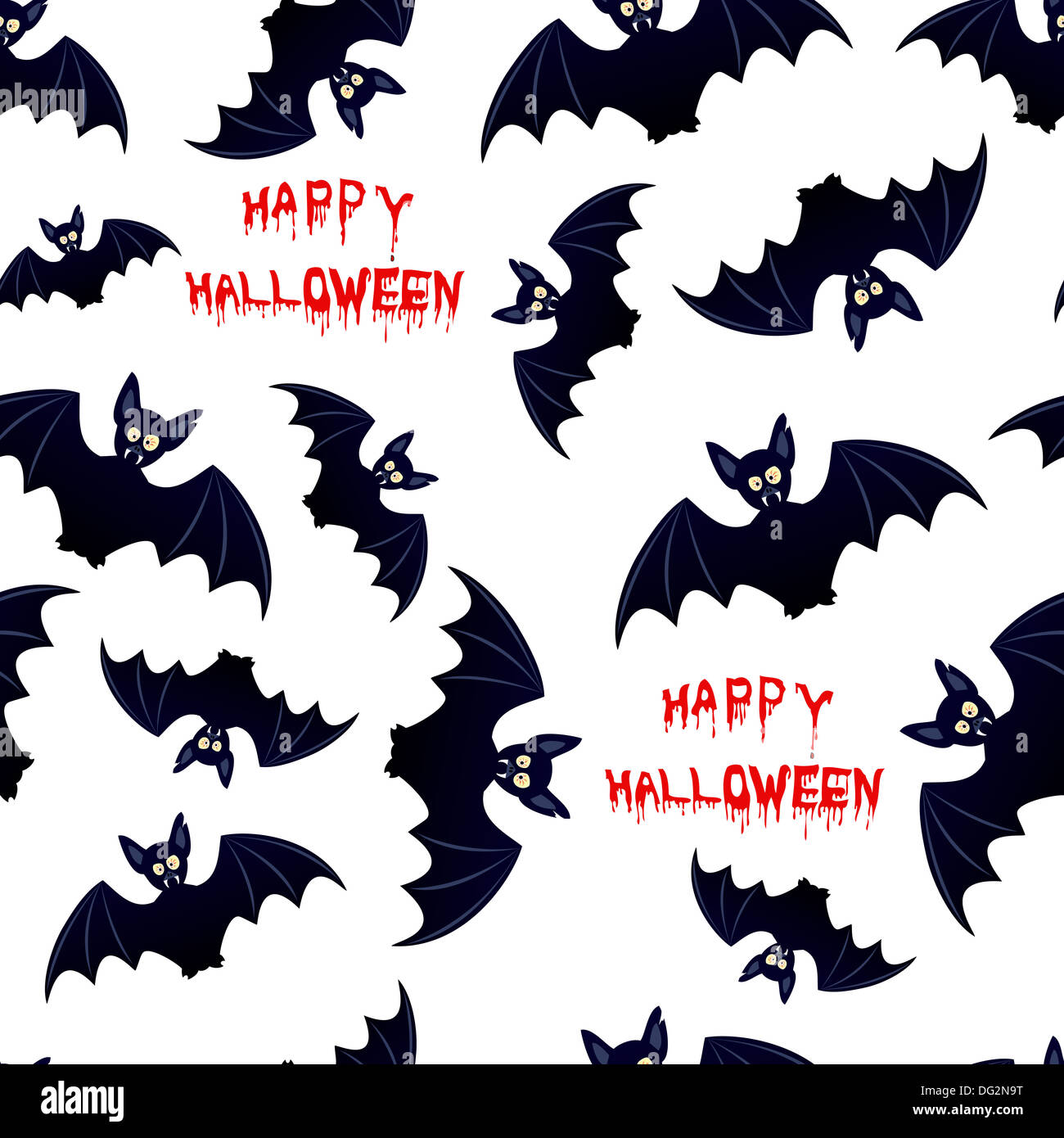 Halloween bat - seamless background Stock Photo - Alamy
