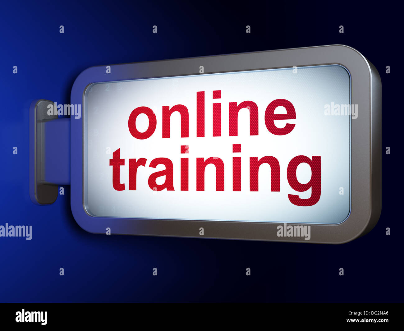 Education concept: Online Training on billboard background Stock Photo ...