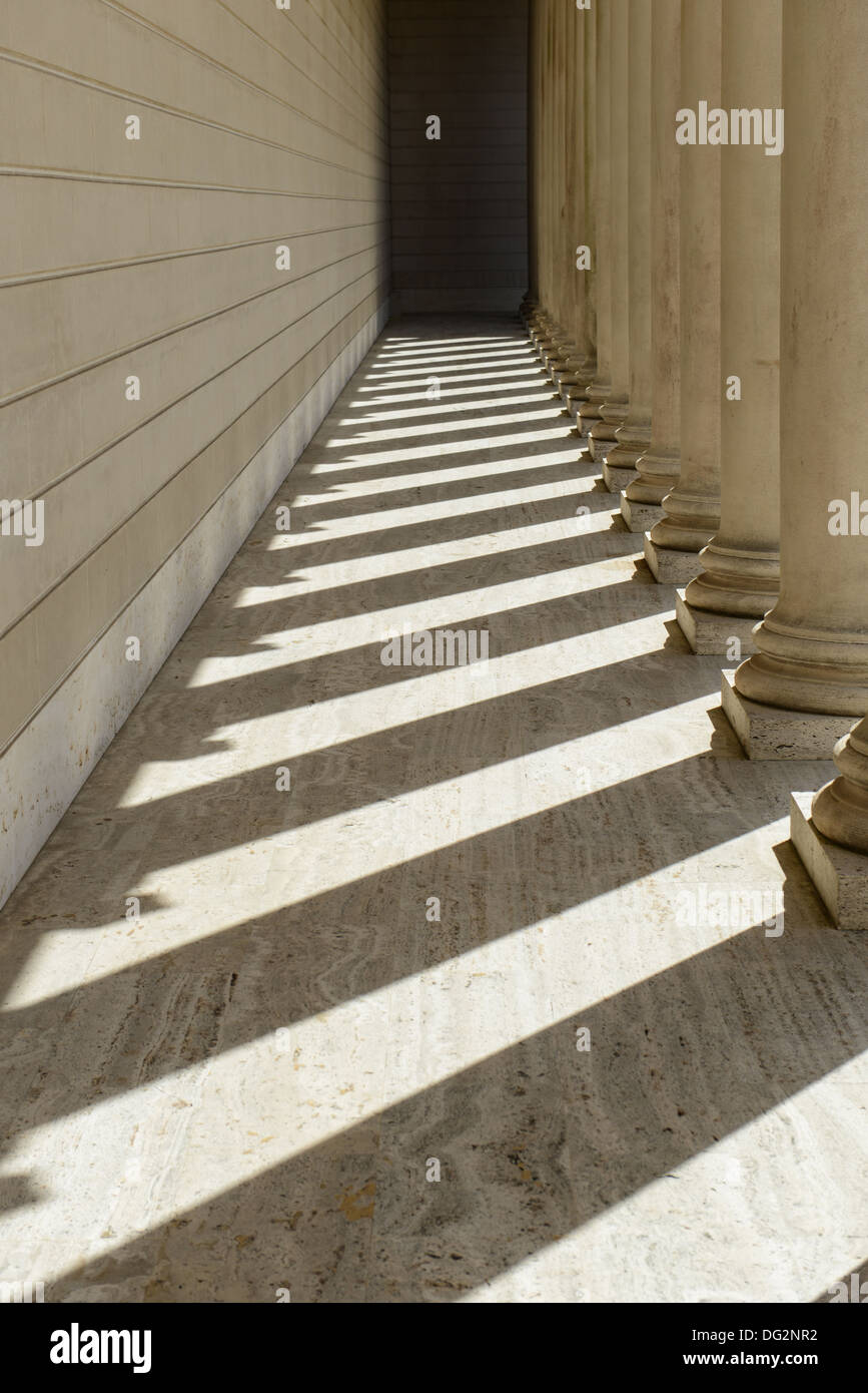 Pillars in a Row Stock Photo - Alamy