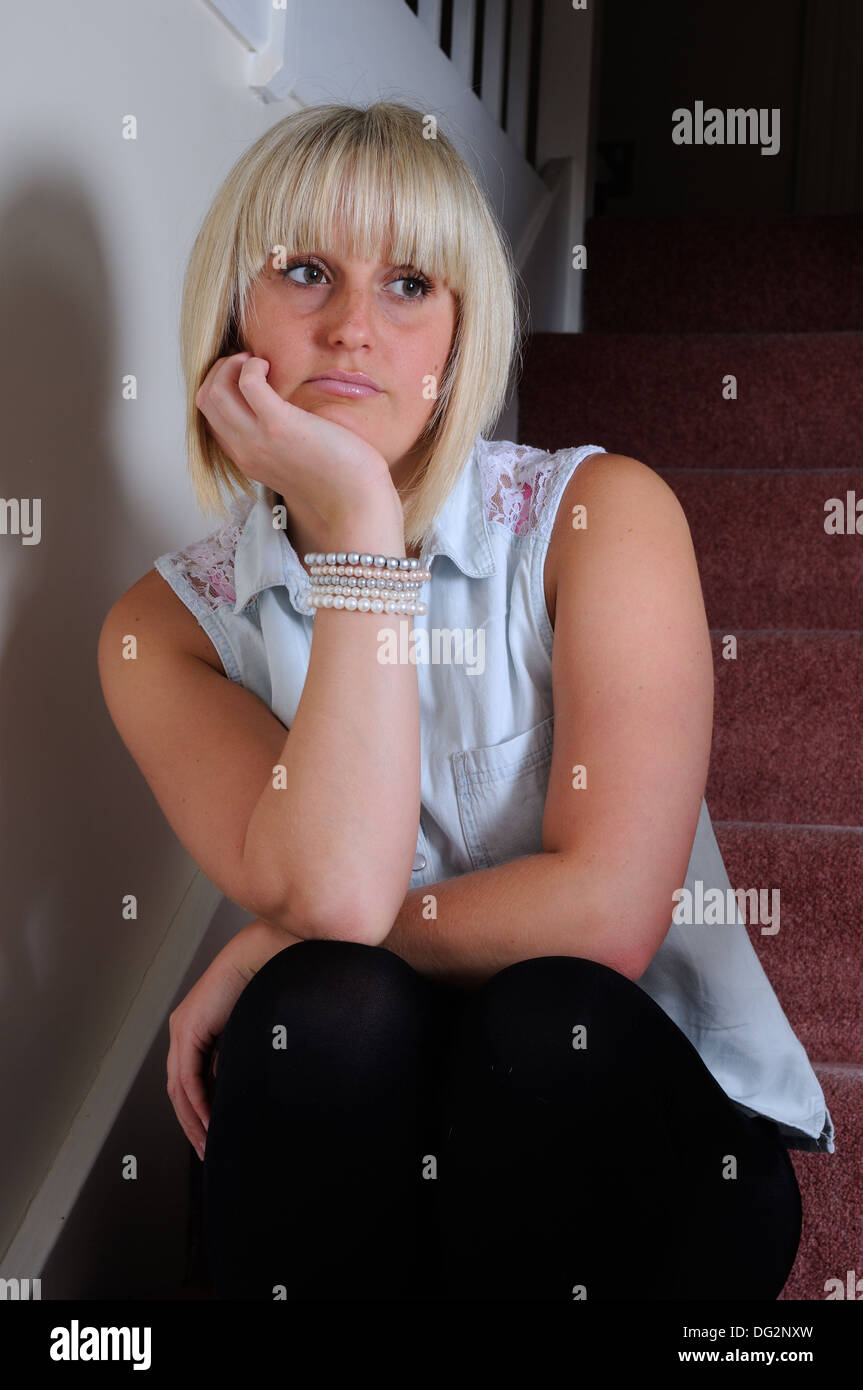 Young Women At Home Stock Photo - Alamy