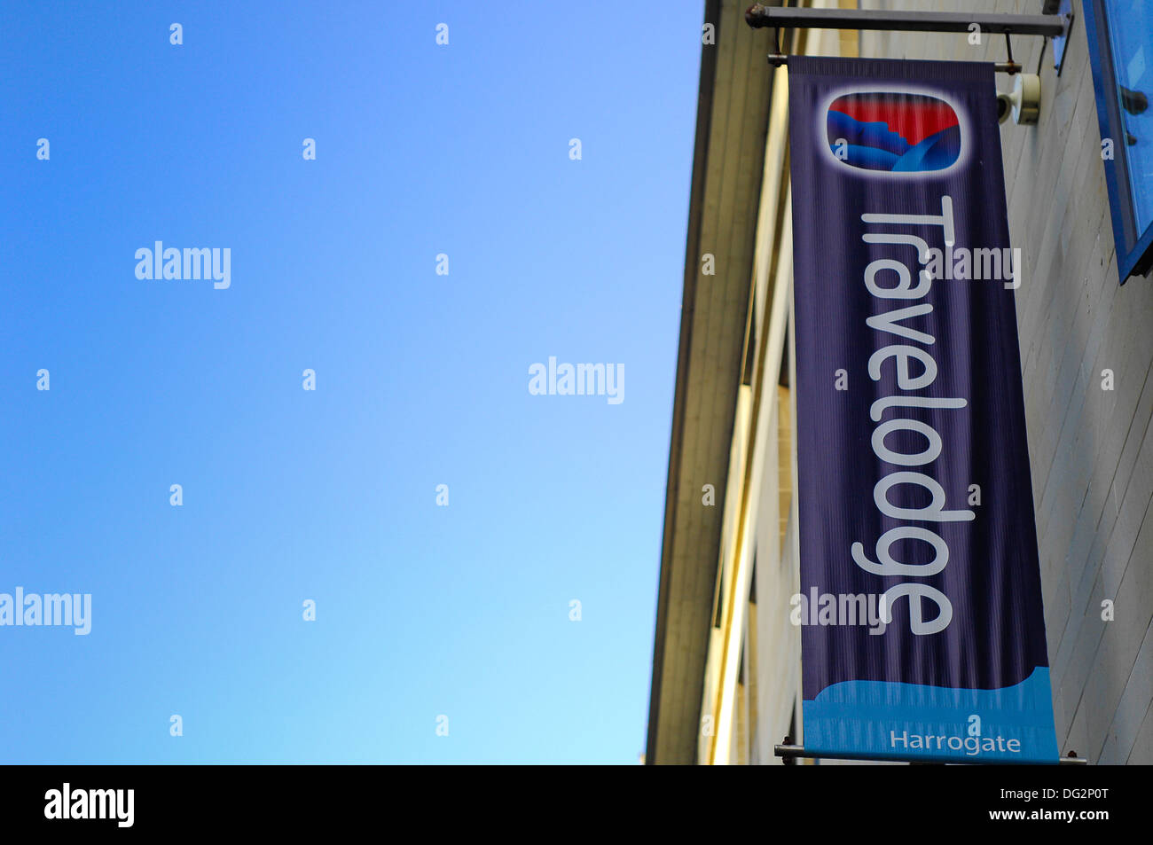 Travel lodge budget hotel sign Stock Photo - Alamy