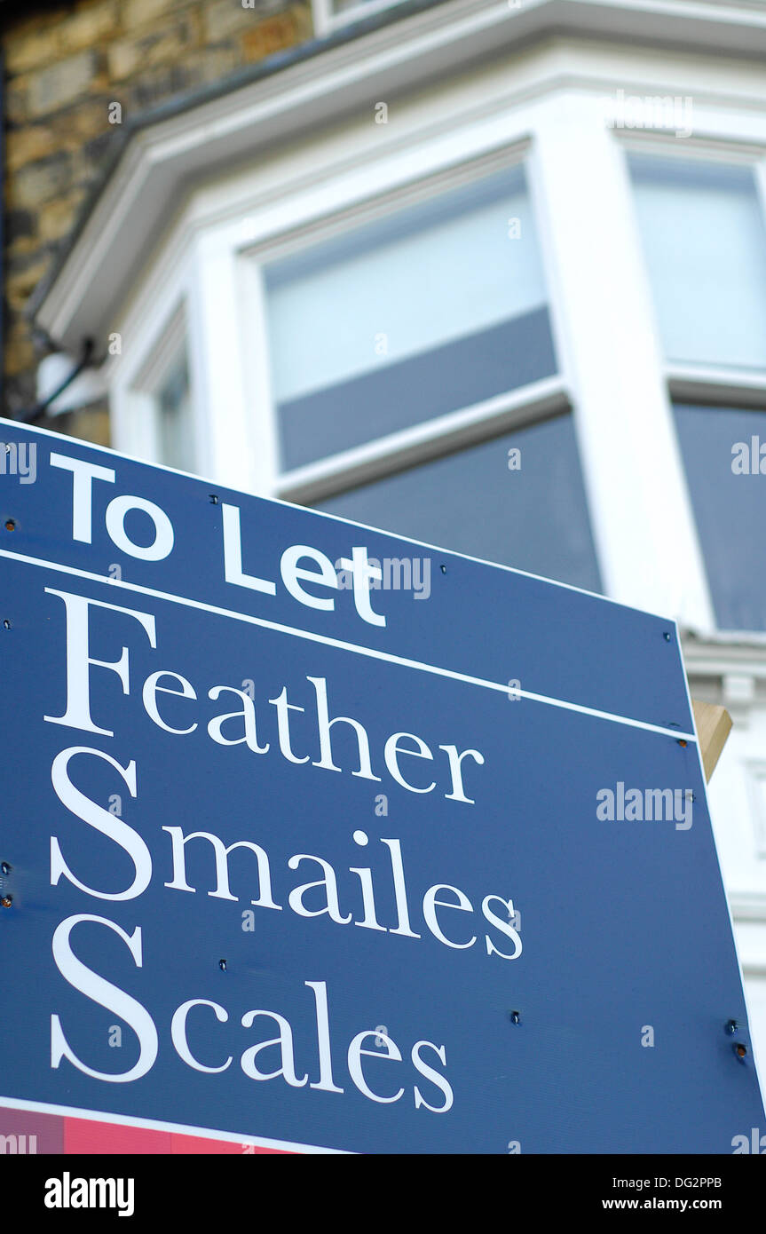 A to let property sign Stock Photo - Alamy