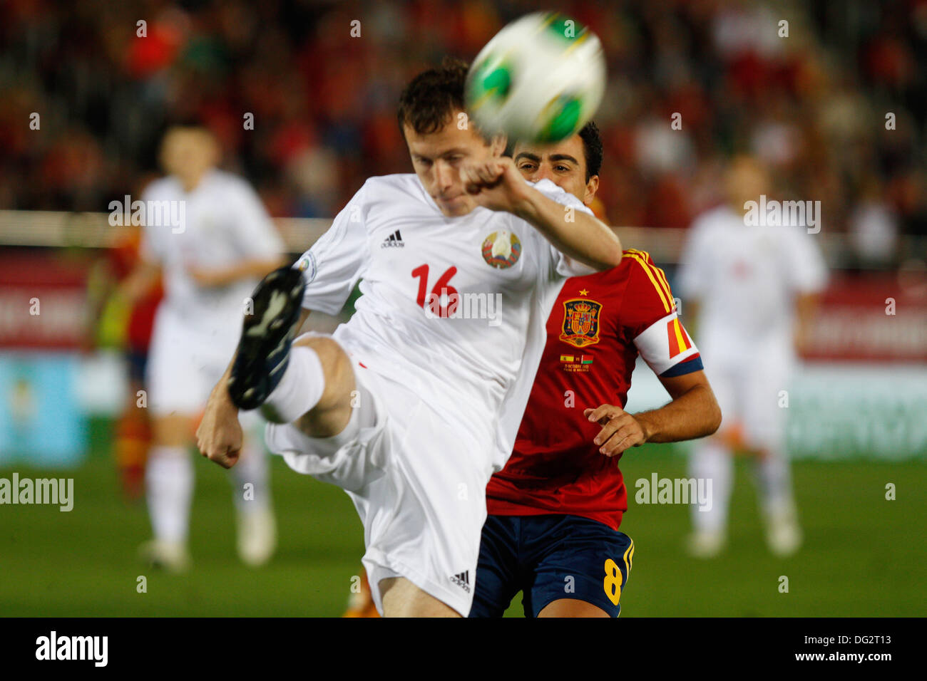 Palma de Mallorca, Spain, 12th Oct 2013, Belarus Balanovich challenges ...