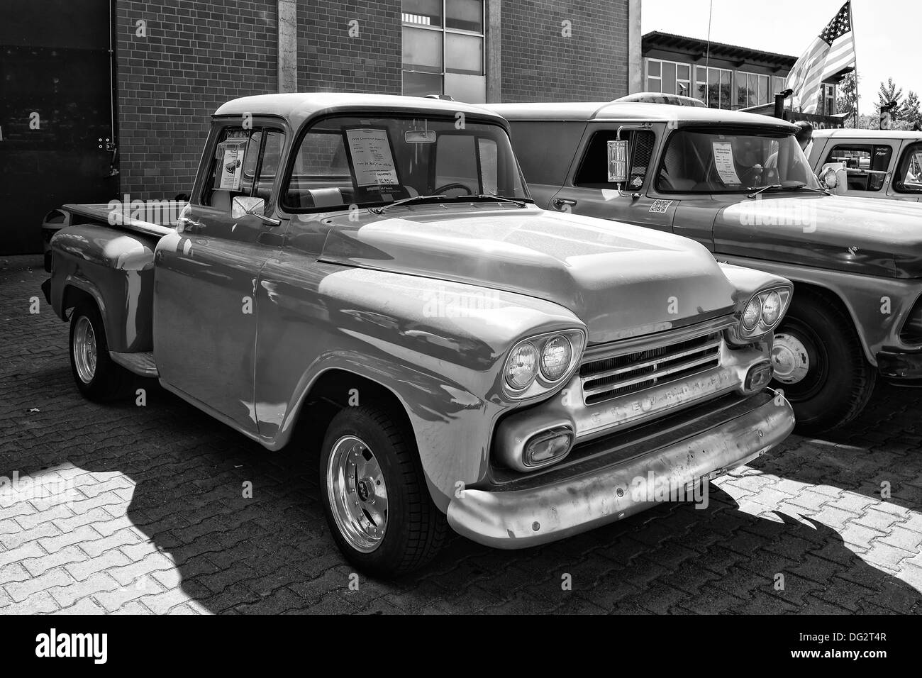 Chevrolet apache Black and White Stock Photos & Images - Alamy