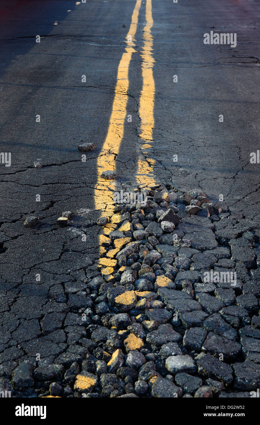 Cracked Road High Resolution Stock Photography and Images - Alamy