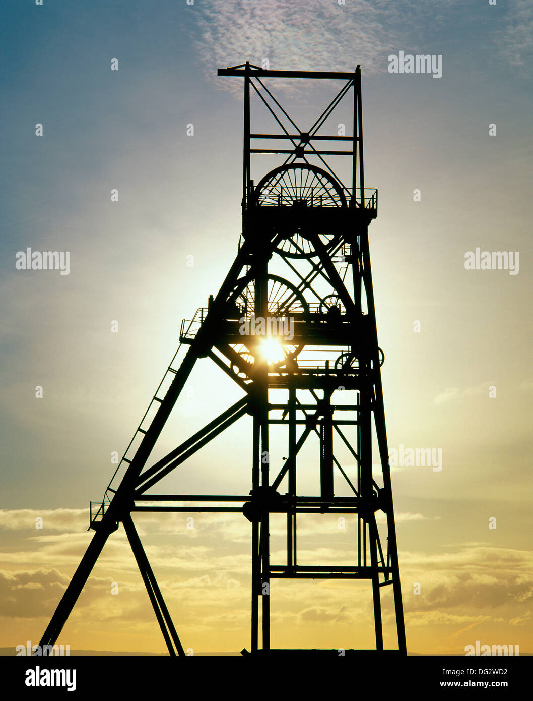 Pithead in a closed coal mine near Kirkcaldy. Fife. Scotland Stock ...