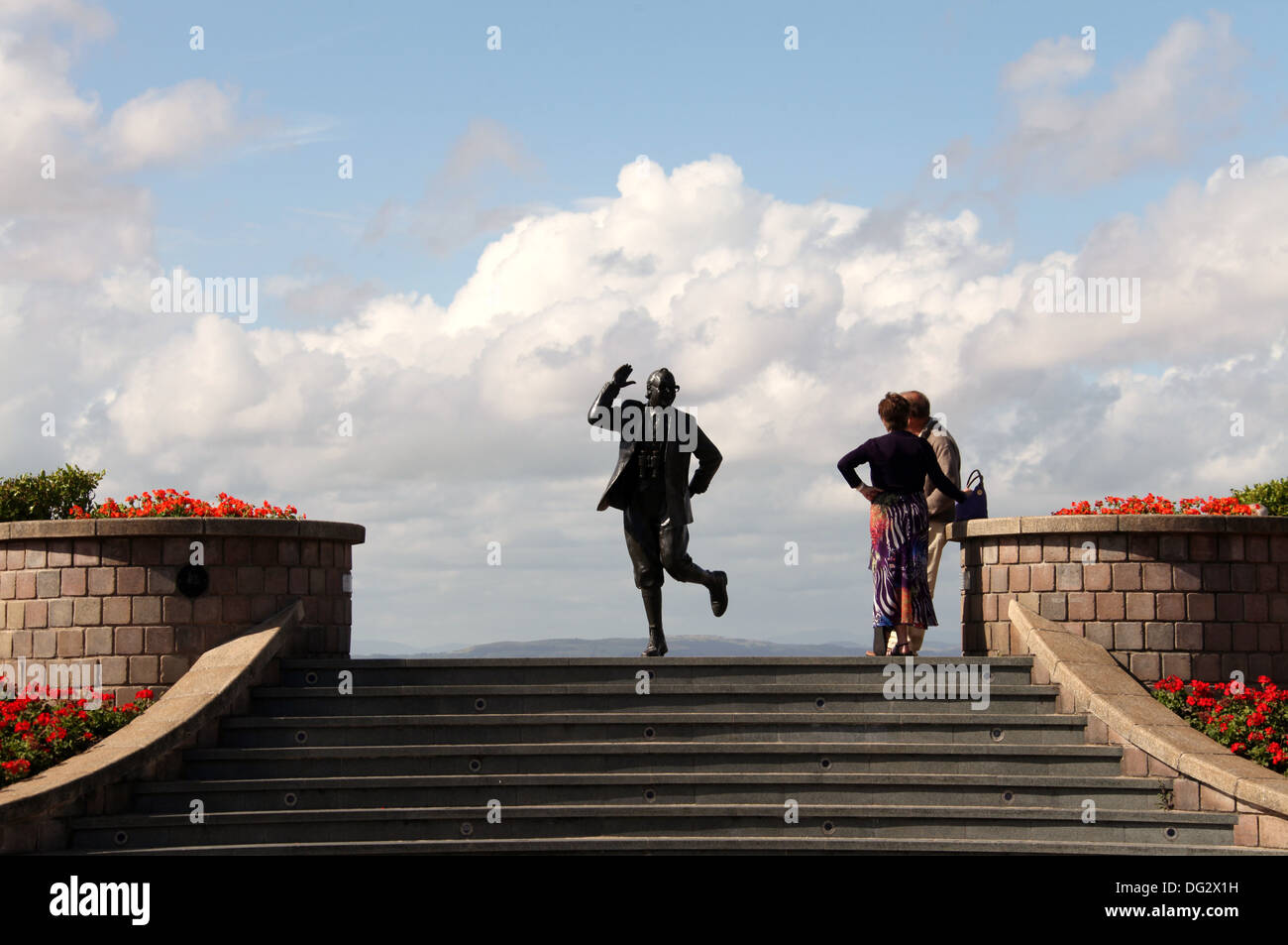 The famous Eric Morecambe statue in the northern seaside resort of ...