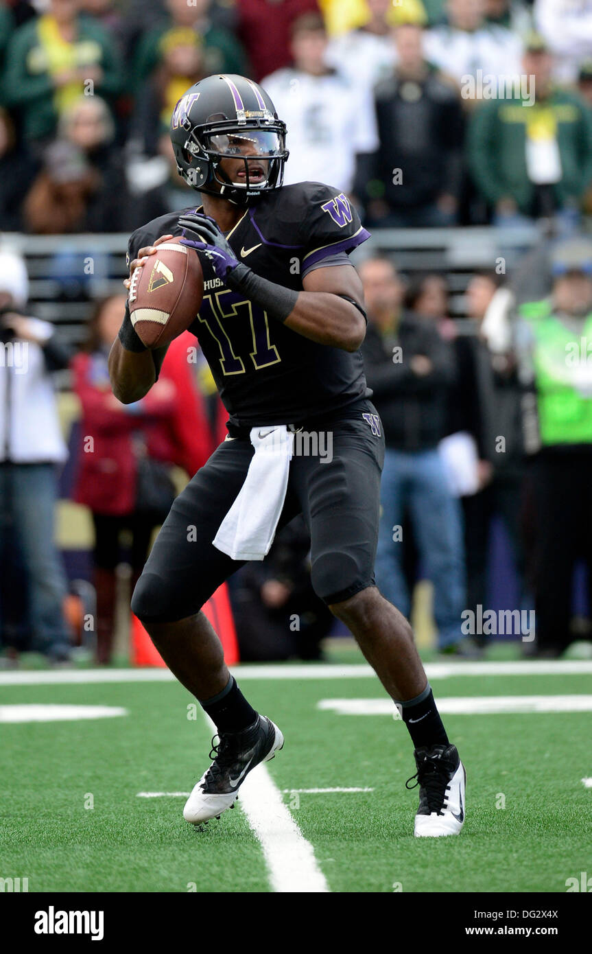 Seattle, USA. 12th Oct 2013. Washington Huskies quarterback Keith Price ...