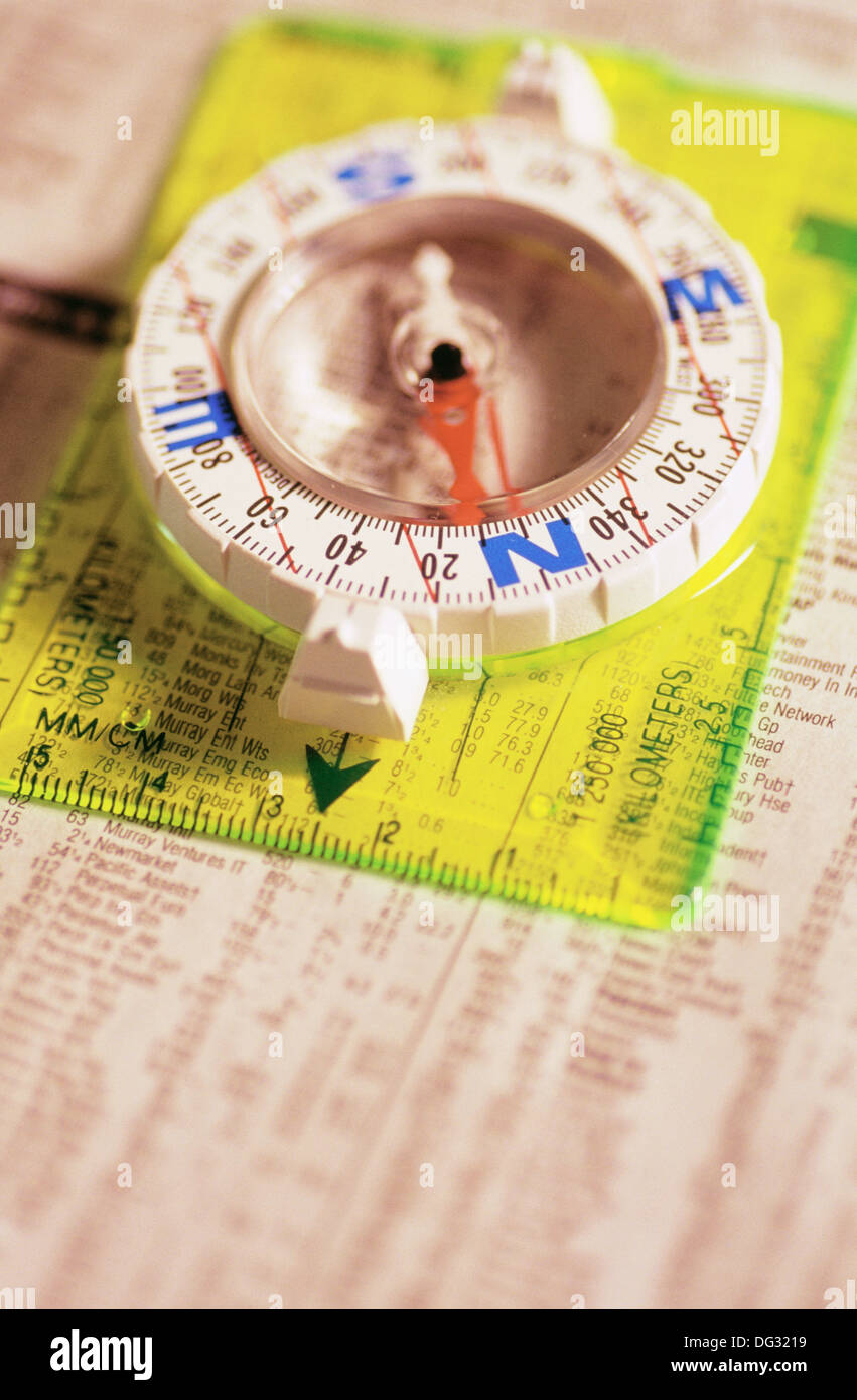 Newspaper compass hi-res stock photography and images - Alamy