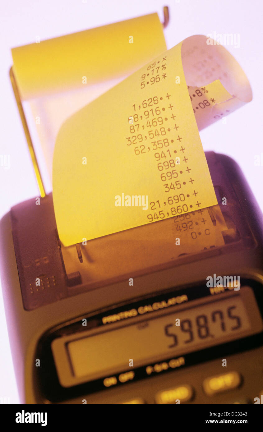 Machine calculator count counting hi-res stock photography and images ...