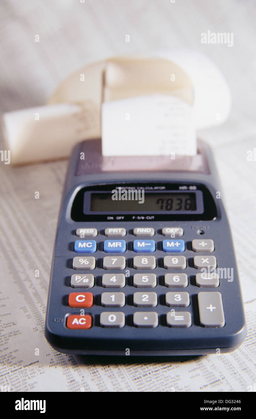 Machine calculator count counting hi-res stock photography and images ...