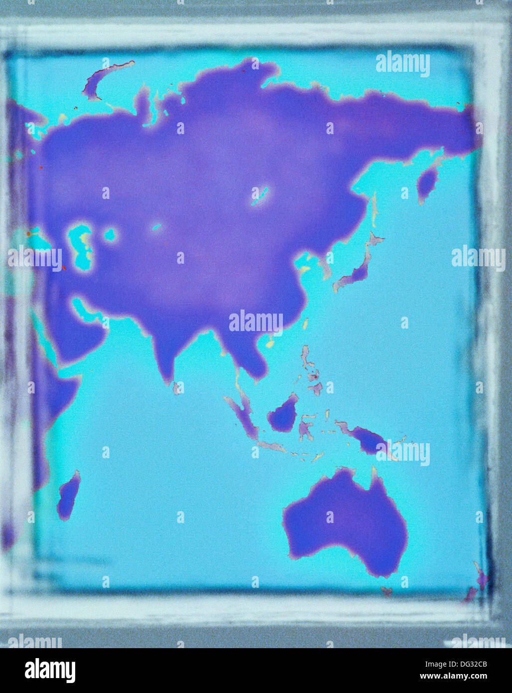 Australasia map hi-res stock photography and images - Alamy