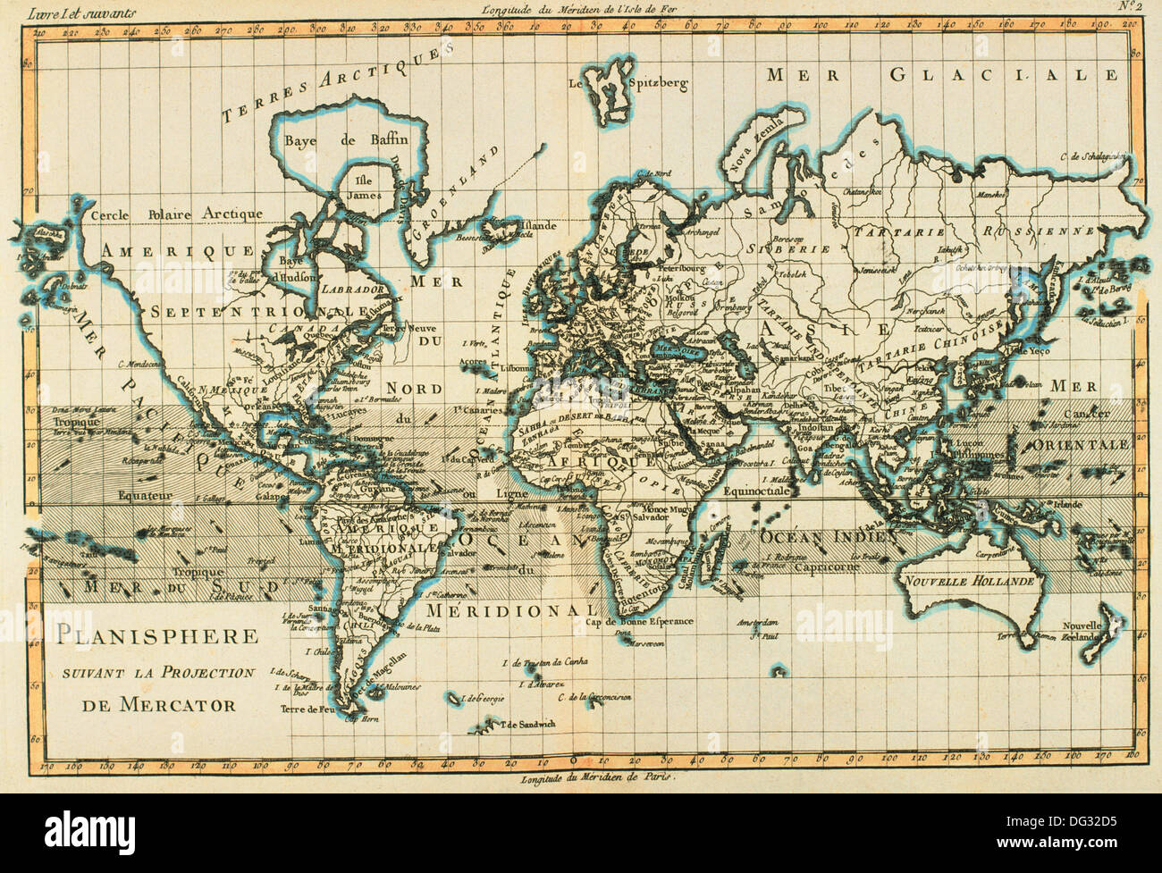 1700s map of world hi-res stock photography and images - Alamy