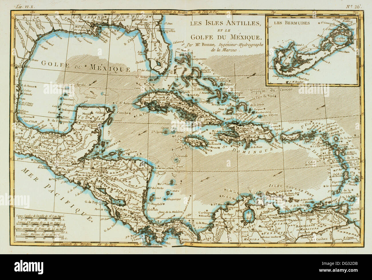 1700s map caribbean hi-res stock photography and images - Alamy