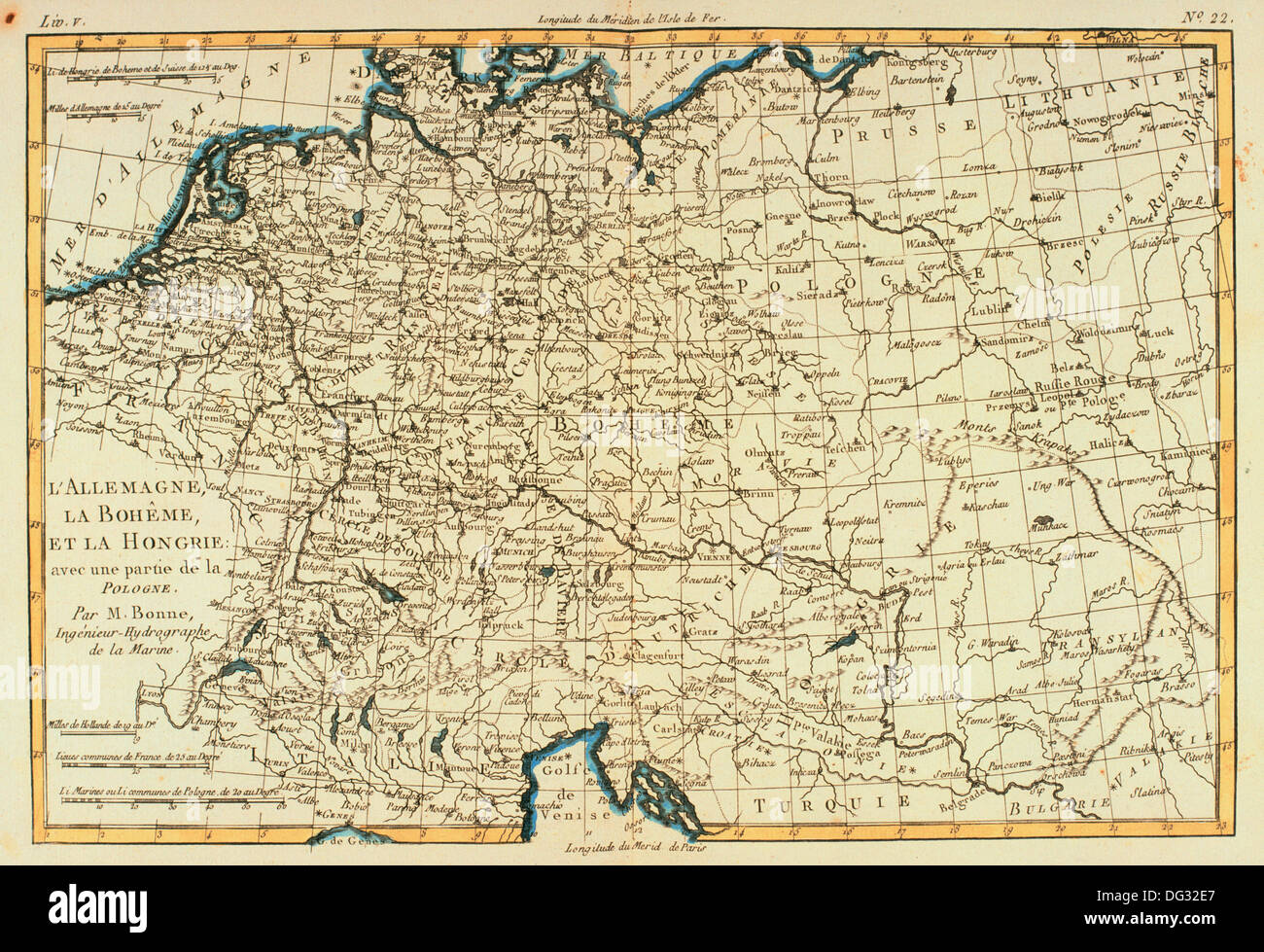 Bohemia map hi-res stock photography and images - Alamy