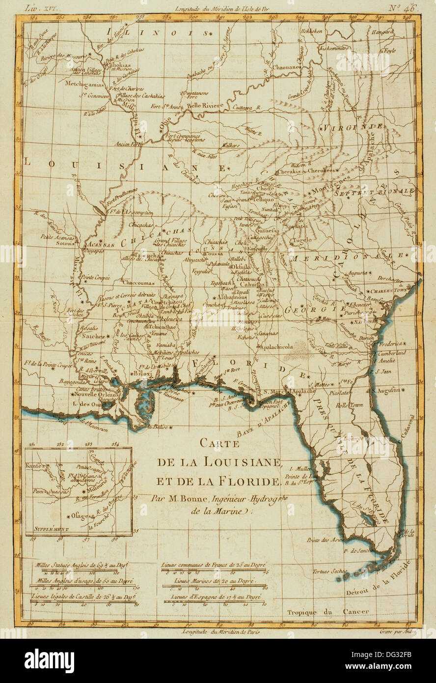 Map north america 1700s hi-res stock photography and images - Alamy