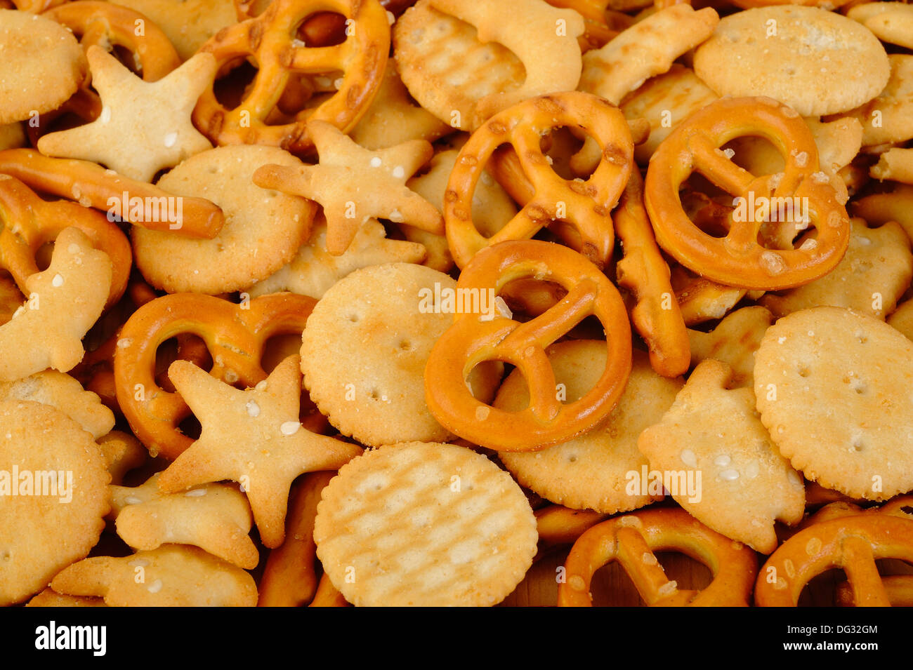 mixed crackers background Stock Photo - Alamy