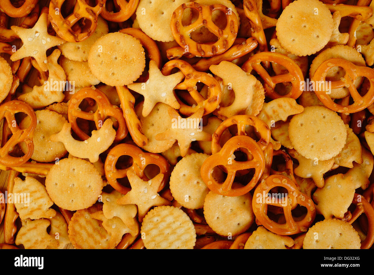 mixed crackers background Stock Photo - Alamy