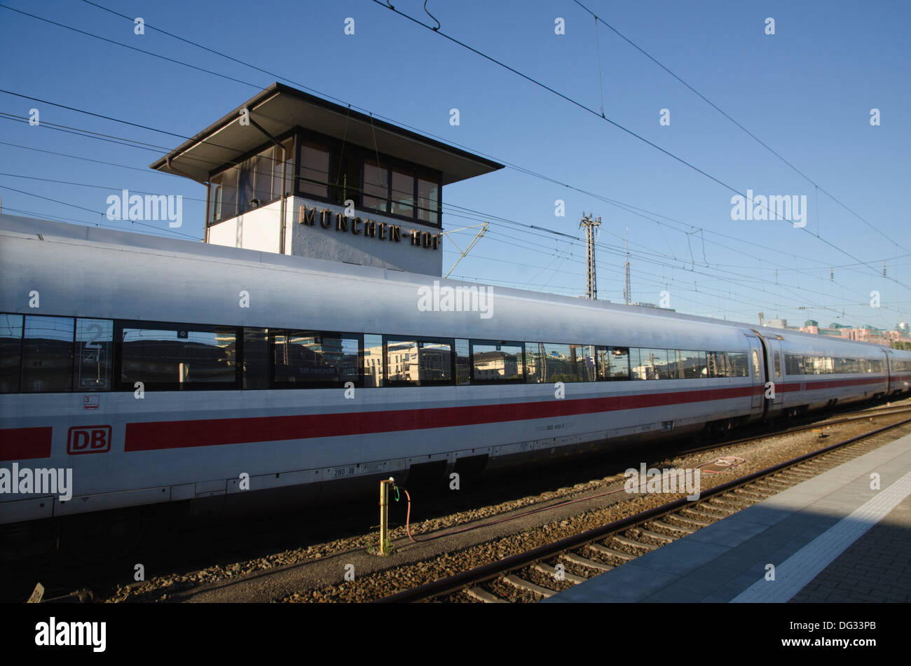 electric passenger train,ice 3,munich hauptbahnhof,germany Stock Photo ...