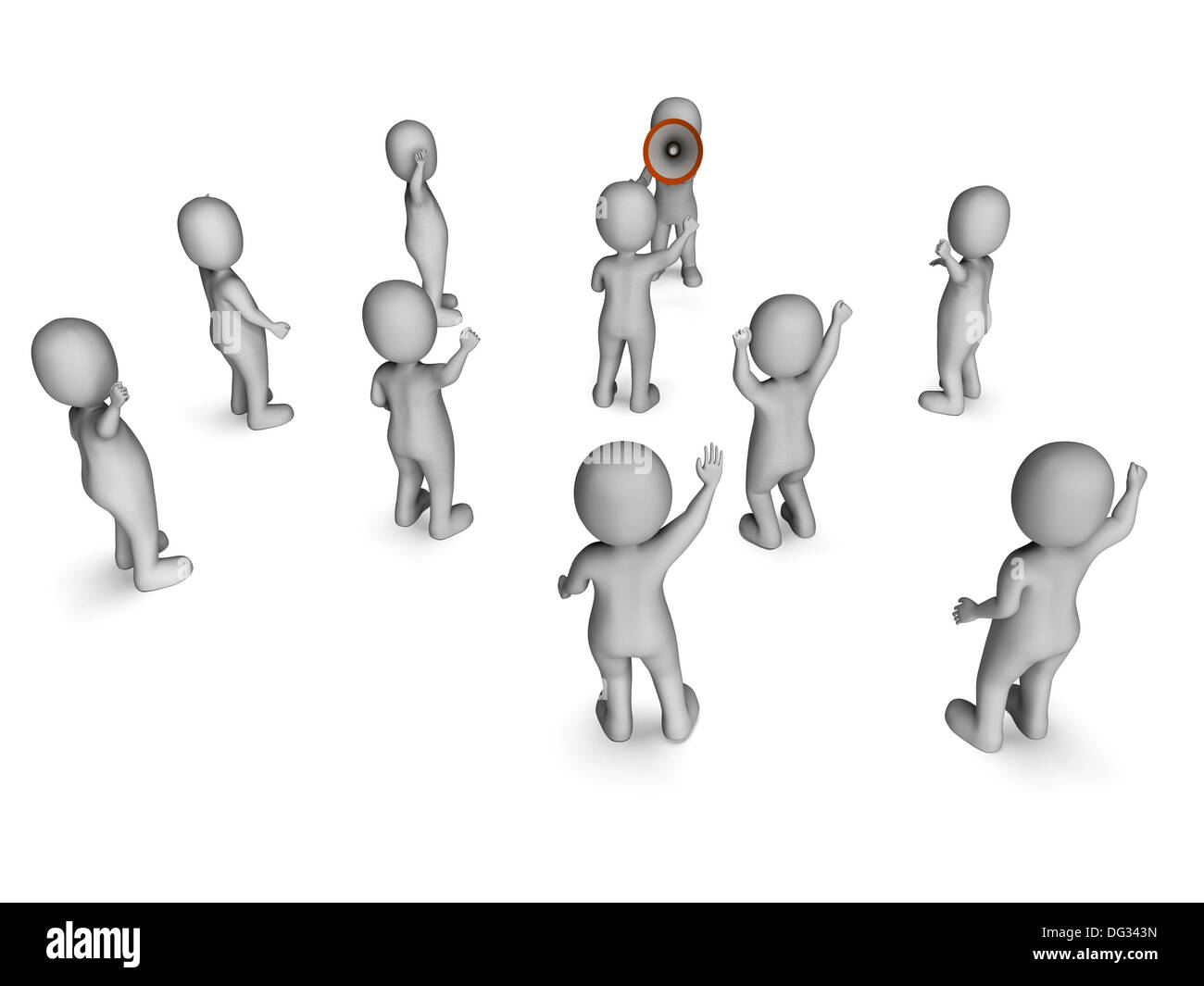 Megaphone Manager Showing Leader Leadership Agreement Explaining And ...