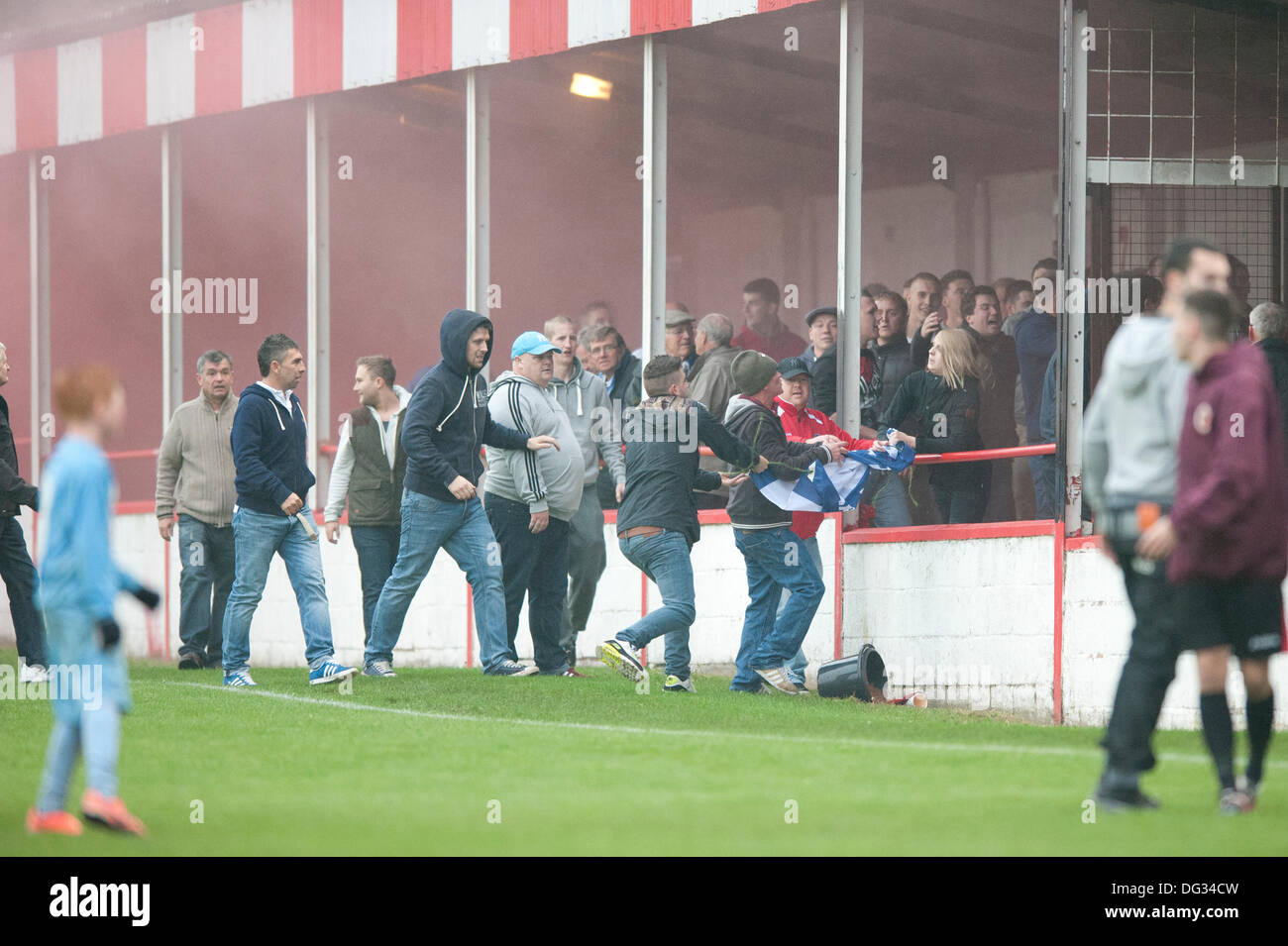 Football hooligans fighting 2013 hi-res stock photography and images ...