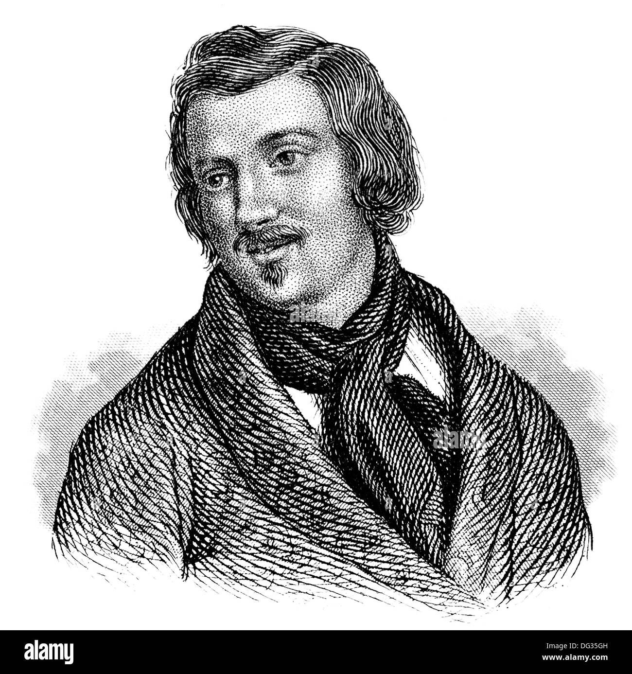 Honoré de Balzac, 1799 - 1850, a French writer Stock Photo - Alamy