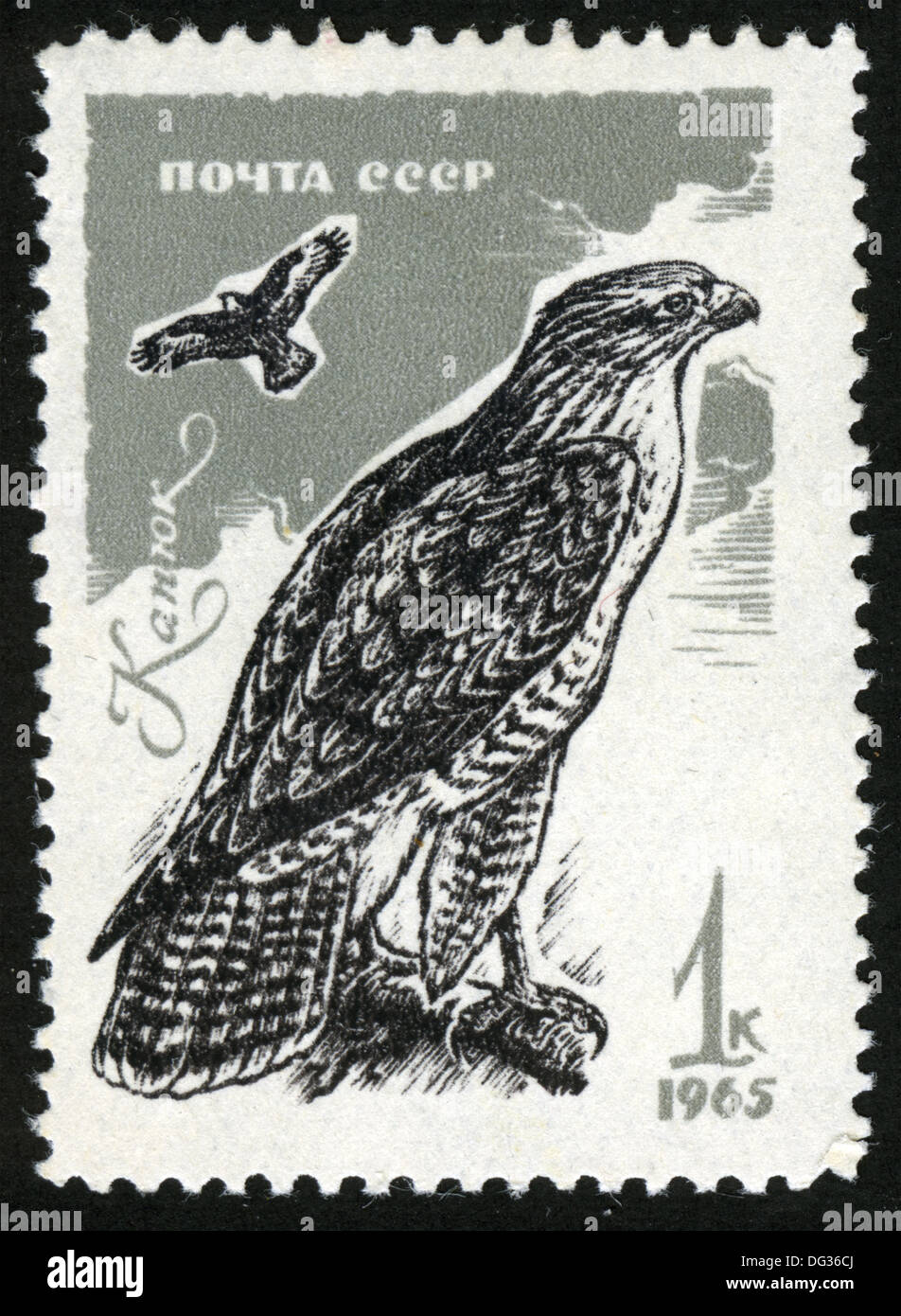USSR,post mark,stamp,1965 year,birds, bird, animals,animals ...